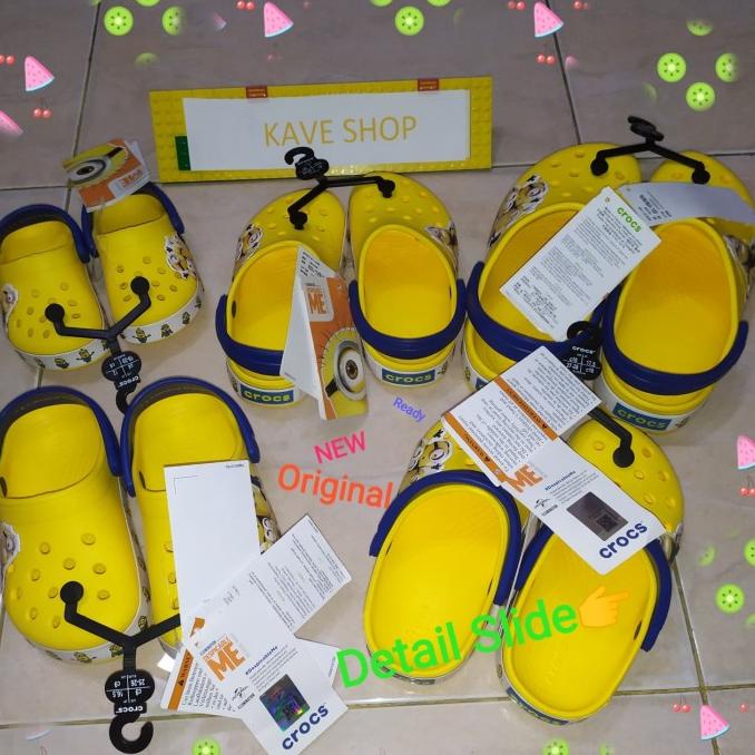 Jual Sandal Anak CROCS Original : MINION Despicable Me - Ada Ukuran ...