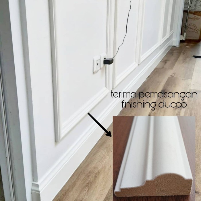 Jual List Kayu Besar Wall Molding /Wainscoting/Wall Molding Wall Panel ...
