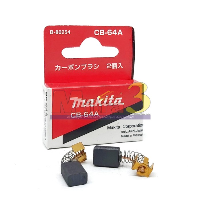 Jual @=@=@=@=] Carbon Brush MAKITA CB-64A ORIGINAL / Spul Arang Sepul CB 64 A CB64A | Shopee ...