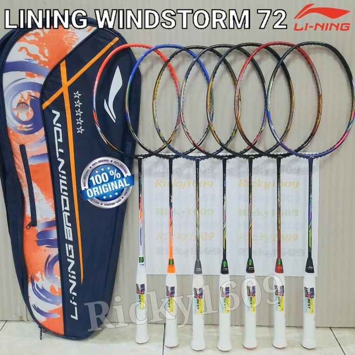 Jual RAKET BADMINTON LINING WINDSTORM 72 / WEIGT 72 G 30 LBS ORIGINAL ...