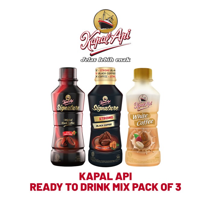 Jual Kapal Api Ready To Drink Mix Pack of 3 | Shopee Indonesia