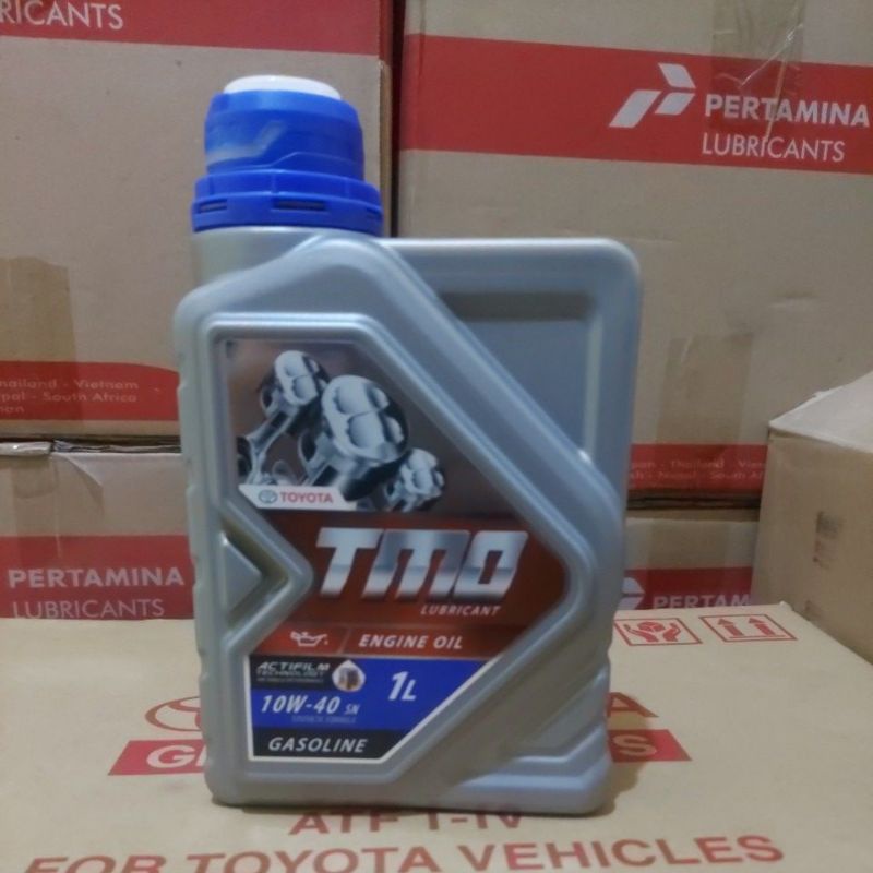 Jual Oli Mesin TMO Mobil Toyota Motor Oil 10W-40 Kemasan 1 Liter Bensin ...
