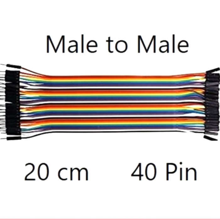 Jual kabel dupont jumper male to male dupont 40 pin 20 cm | Shopee ...