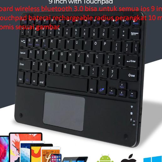 Jual Keyboard Wireless Bluetooth 3.0 Bisa Untuk Semua Ios 9 Inch Dan ...