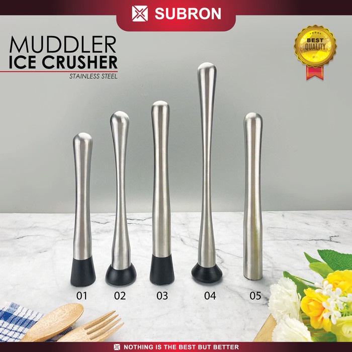 Jual Promo Subron Muddler Ice Crusher Stainless Stick Alat Penghacur Es ...