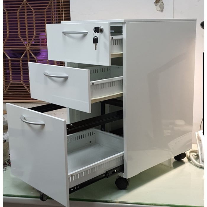 Jual Drawer Cabinet Lemari Arsip Besi Serbaguna (2 Susun + 1 File ...