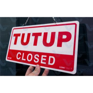 Jual (Fqly-337) Uv Print Buka Tutup / Open Closed Hanging Sign Board ...