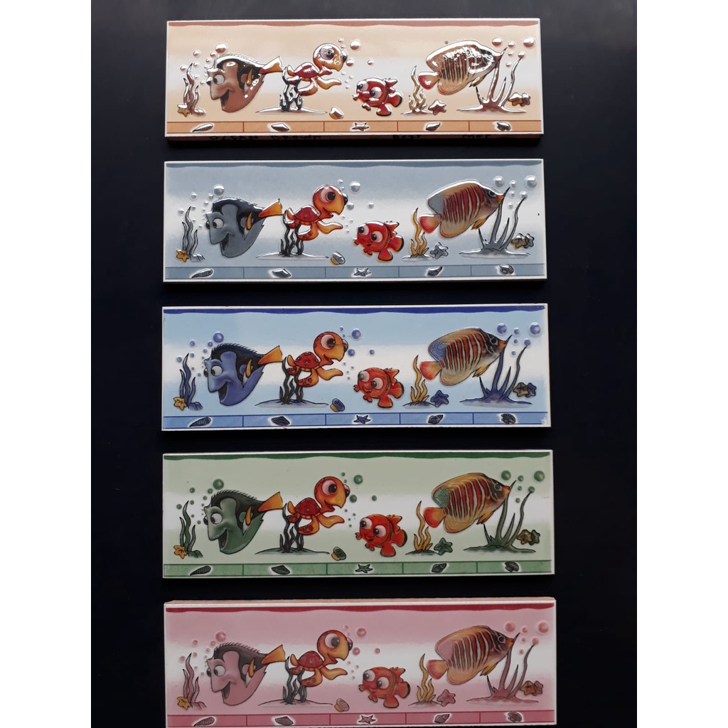 Jual Listello/List Keramik 8x25cm Ocean (Lustre) min order 12 pcs ...