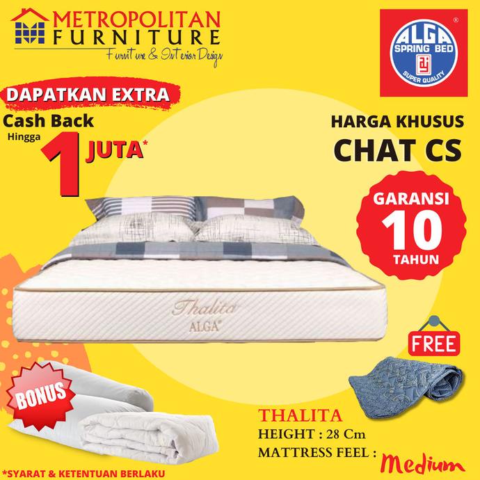 Jual Kasur Springbed ALGA Thalita Spring bed matras | Shopee Indonesia