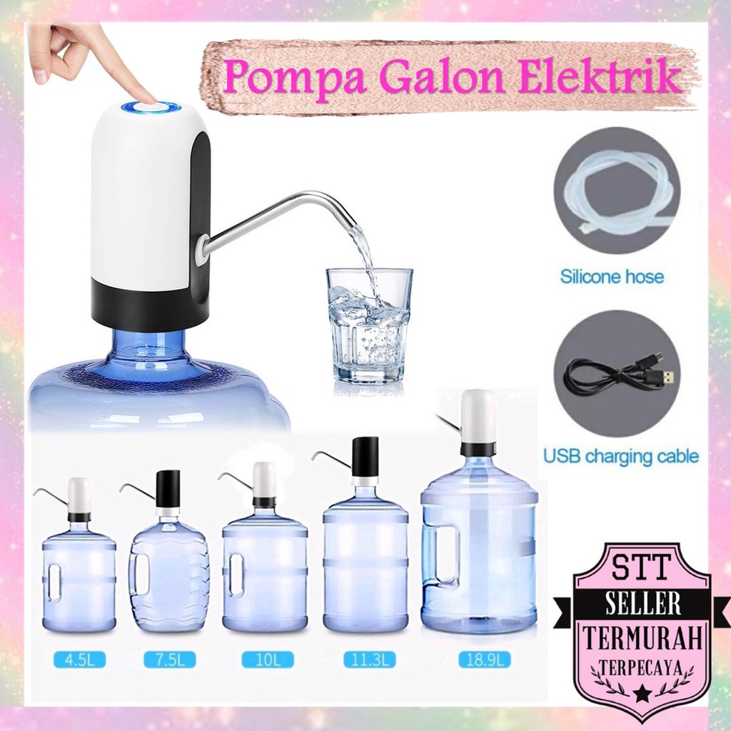 Jual STT Pompa Galon Elektrik Rechargable Dispenser Galon Pompa Galon ...