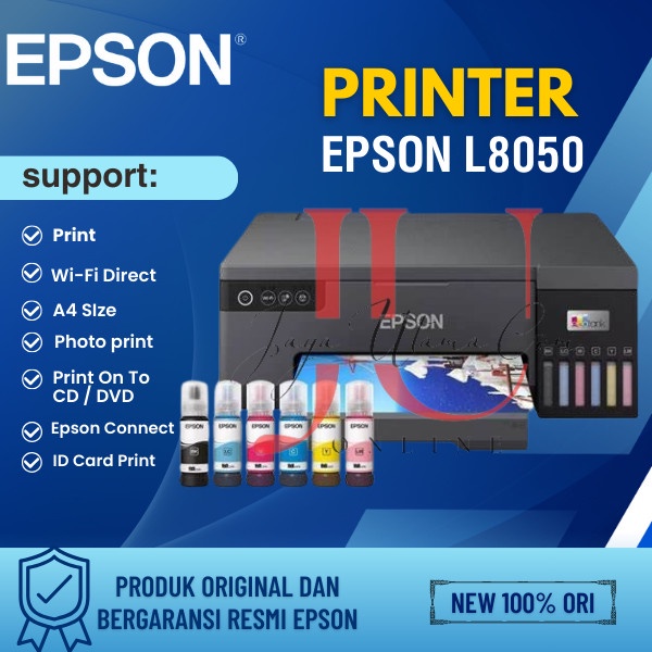 Jual Printer Epson L805 / L8050 Wifi (Id Card, CD/DVD) | Shopee Indonesia