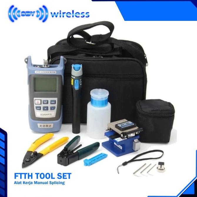 Jual Ftth Tool Set -Tools Kit Fiber Optic Toolkit Cleaver Opm Fiber ...