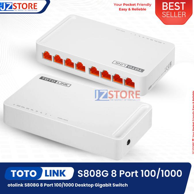 Jual Totolink S808G 8 Port 100/1000 Desktop Gigabit Switch | Shopee ...