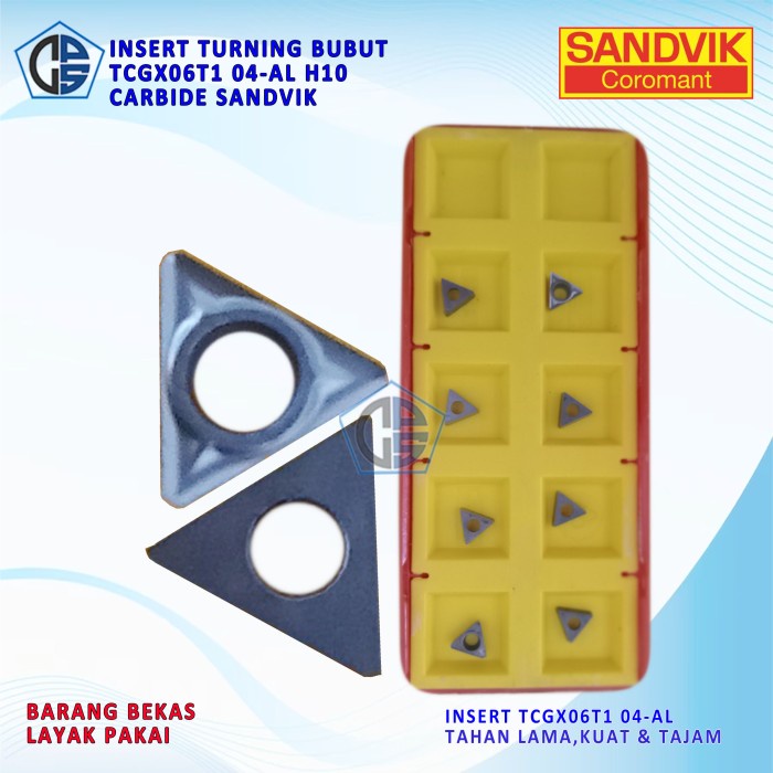 Jual Insert TCMT GX 06 T1 04 Sandvik Insert Bubut Carbide Untuk ...