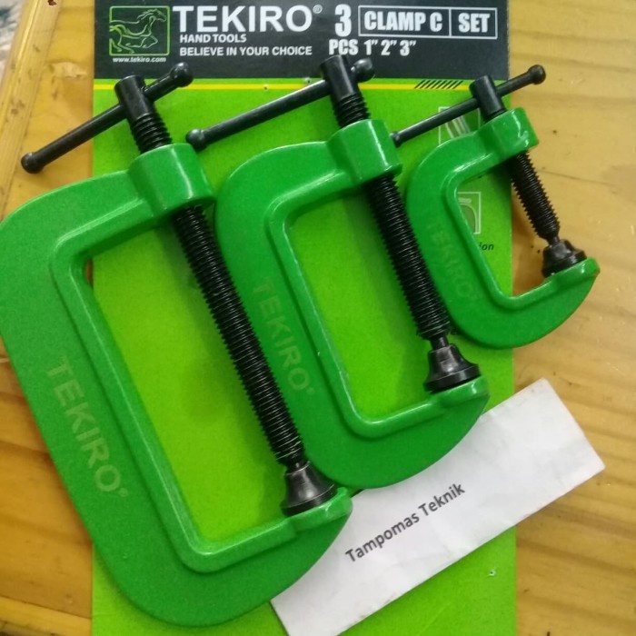 Jual New Tekiro Klem C Set 3Bh 1" 2" 3" Clamp C Set Tekiro High Quality ...