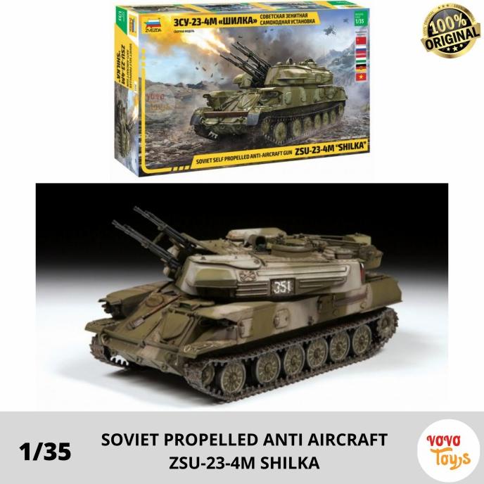 Jual Model Kits Military Tank Soviet Anti Aircraft ZSU-23-4M Shilka ...