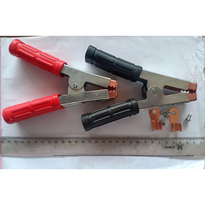 Jual Jepitan Kepala Karet Jumper Aki Besar Clamp Aki 600A Charger Aki ...