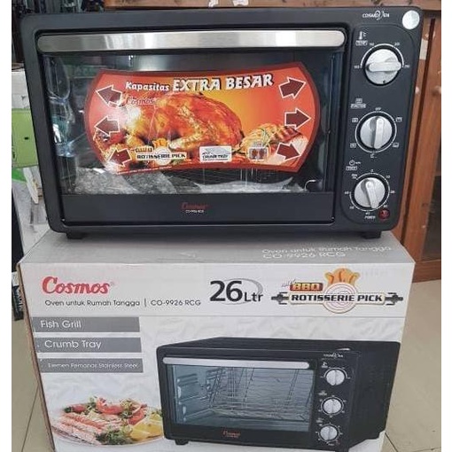 Jual Oven Listrik Cosmos Besar 26 Liter BBQ Rotisserie Panggangan 800 ...