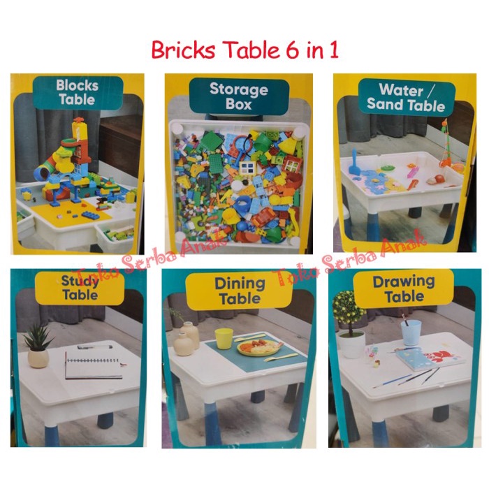 Jual Lego Table Brick Meja Lego Anak Buat Main Lego Learning Desk ...