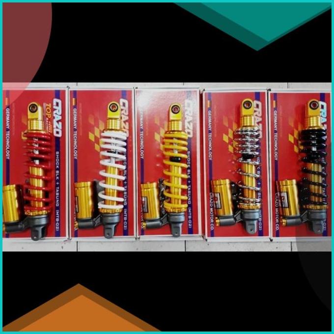 Jual shock belakang variasi matic tabung bawah pir merah kuning putih ...