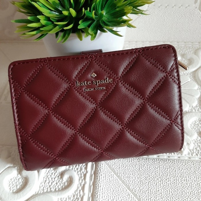 Jual Dompet Kate Spade Natalia Medium Compact Bifold Cherry Wood ...
