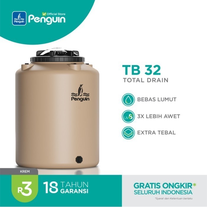 Jual Original Tangki / Toren Air Penguin 300 Liter Tb32 X Mpoin Excel ...