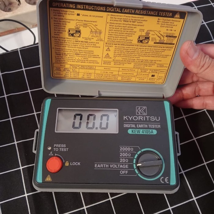 Jual Original Digital Earth Tester Kyoritsu 4105A Original Old Stok ...