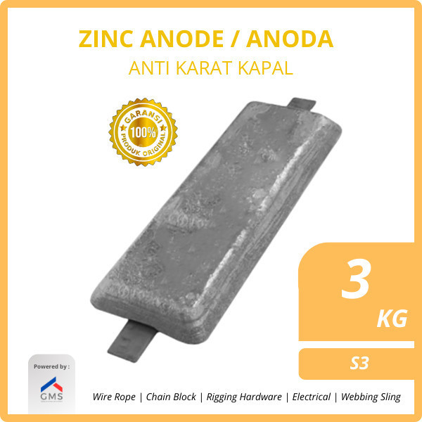 Jual Baru Zinc Anode / Anoda / Anti Karat Kapal 3 Kg Welded Type S3 ...