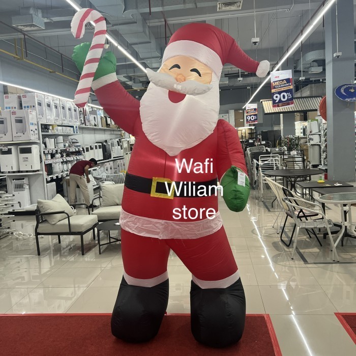 Jual [Baru] Noelle 200 Cm Patung Balon Boneka Santa Claus Stick ...