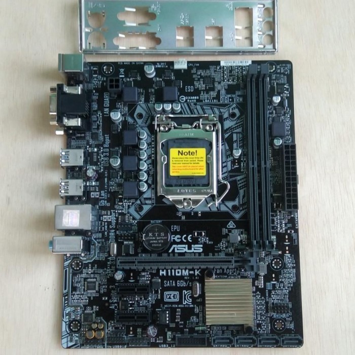 Jual motherboard mobo ASUS H110m-C/H110m-K LGA1151 DDR4 | Shopee Indonesia