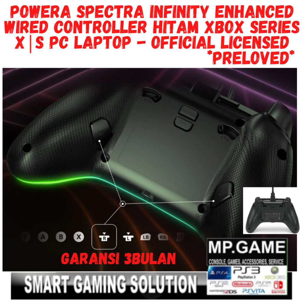 Jual [LIMITED QUALITY] PowerA Spectra Infinity Enchanced Wired HITAM ...