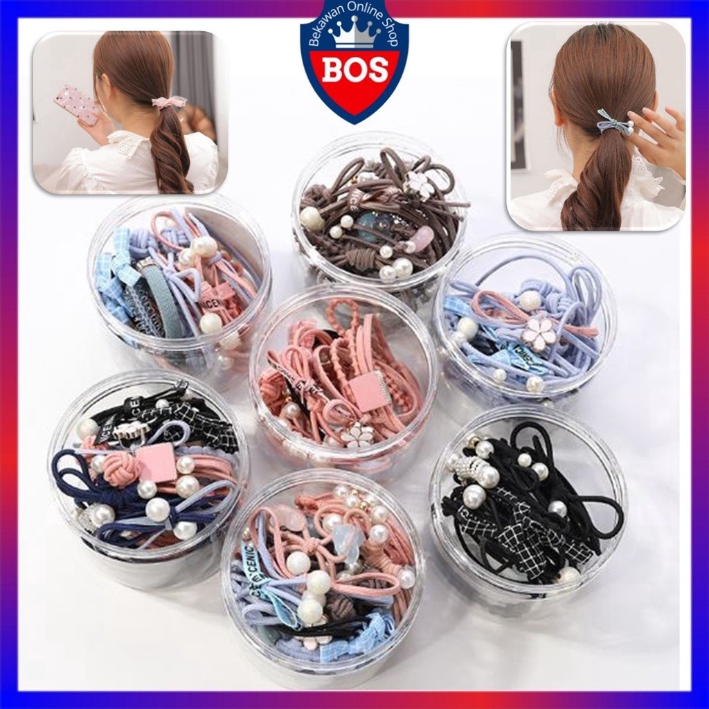 Jual Market1688 IKAT RAMBUT 12 PCS KODE 228 IKAT RAMBUT SET WANITA ...