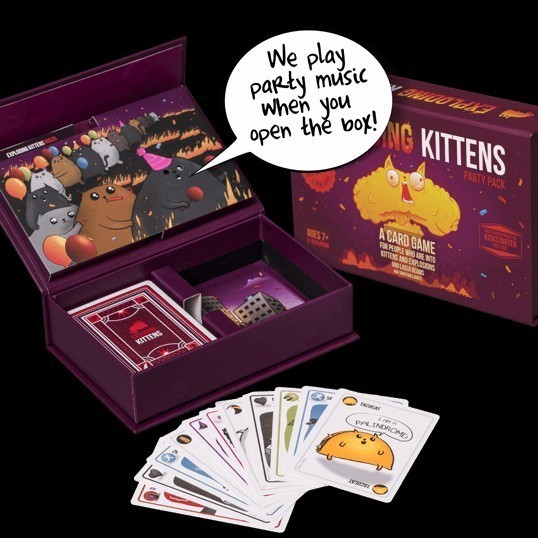 Jual Baru Bundle Exploding Kittens Party Pack Card Sleeves - Board Game ...