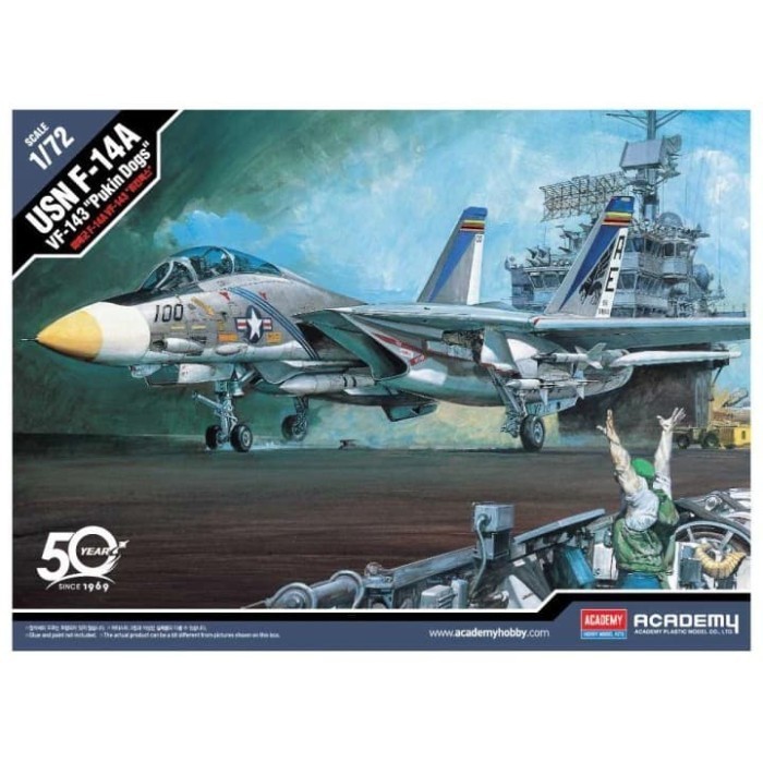 Jual [Original] Usn F-14A Vf-143 Pukin Dogs Tomcat 1/72 Model Kit ...