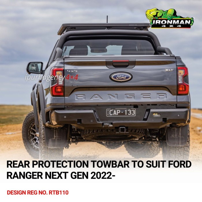 Jual New Ironman 4X4 Rear Protection Towbar Ford Ranger Next Gen ...