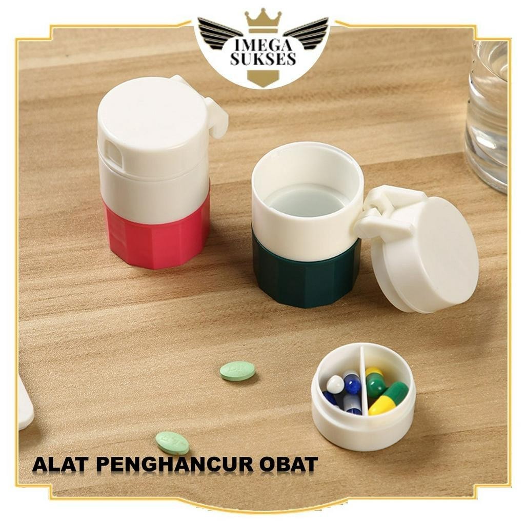 Jual PHG - PENGHANCUR OBAT 4 IN 1PRAKTIS TEMPAT PENYIMPAN PIL ...