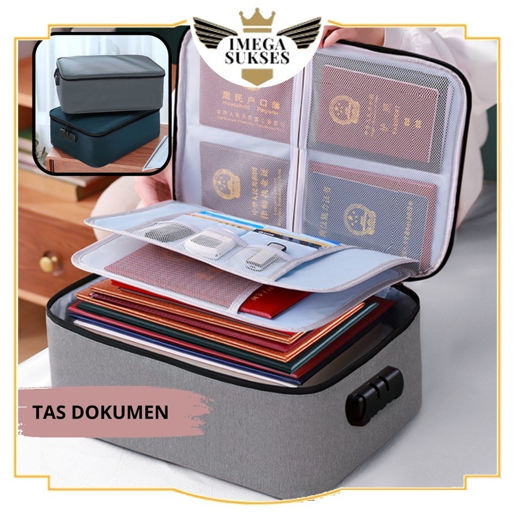 Jual PHG - Tas Penyimpanan Dokumen 3 Layer Storage Bag Sertifikat File ...