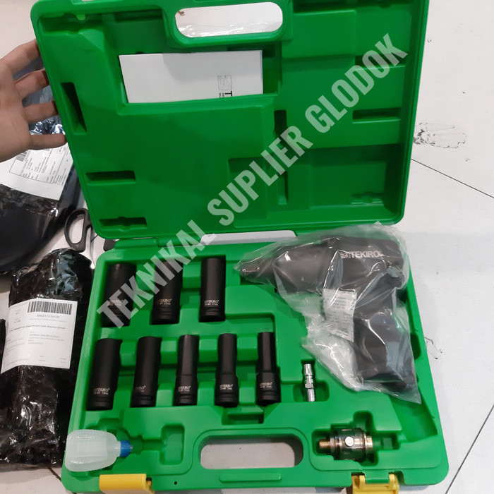 Jual Air Impact 1/2 Inch + Mata Sok Panjang Tekiro Impek Angin Set 12 ...