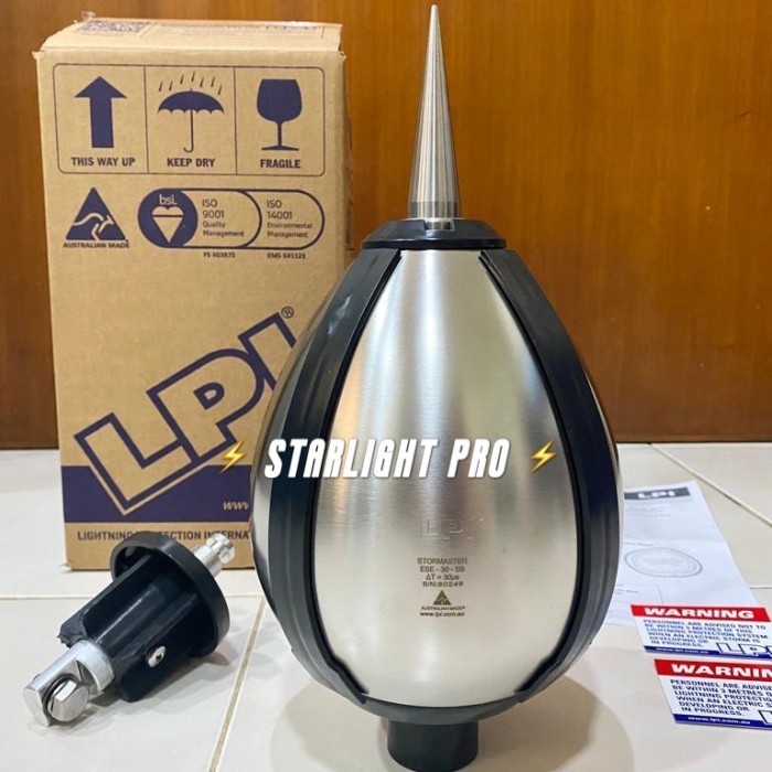 Jual [Baru] Penangkal Petir Lpi Stormaster Ese - 30 Ss / Radius 90 ...