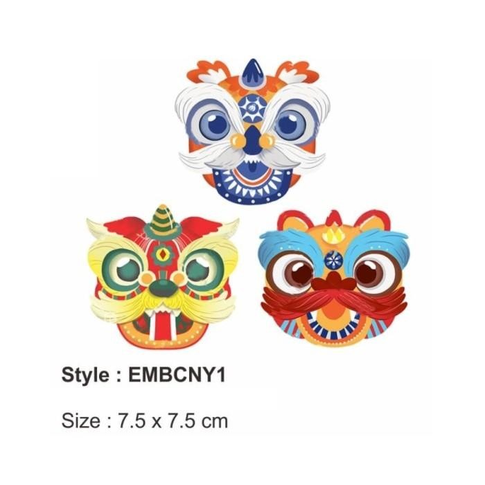Jual EMBLEM STIKER IMLEK BARONGSAI CHINESE NEW YEAR GONG XI FA CAI |EMBCNY1 | Shopee Indonesia