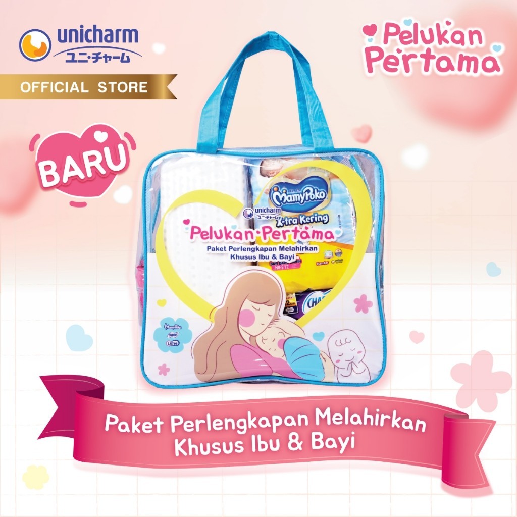 Jual Paket Pelukan Pertama Unicharm - MamyPoko Charm Lifree | Shopee ...