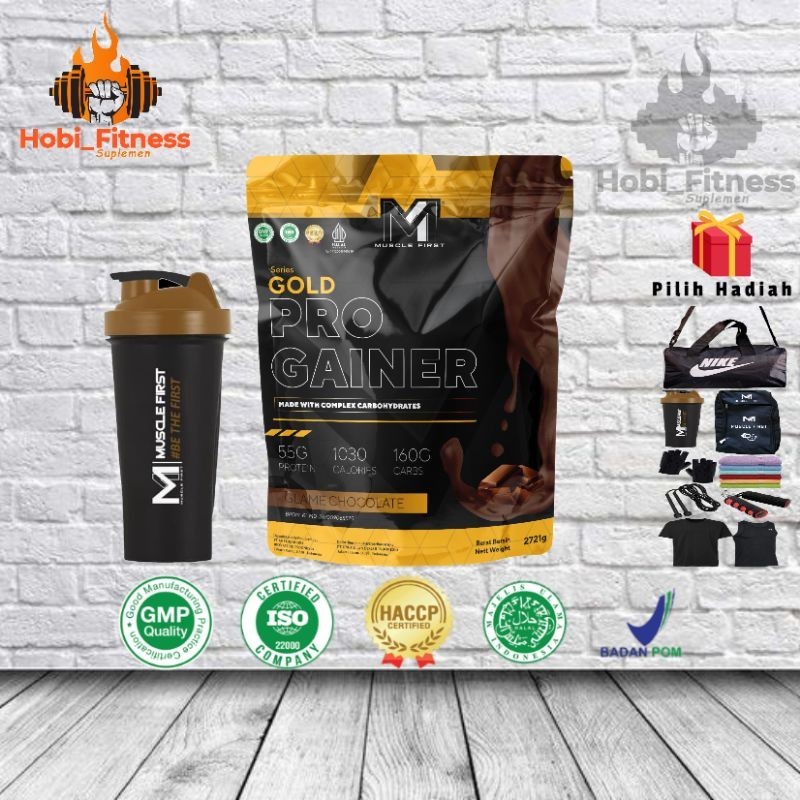 Jual PRO GAINER 6lbs 2.721gram Weight Gain Muscle First Suplemen ...