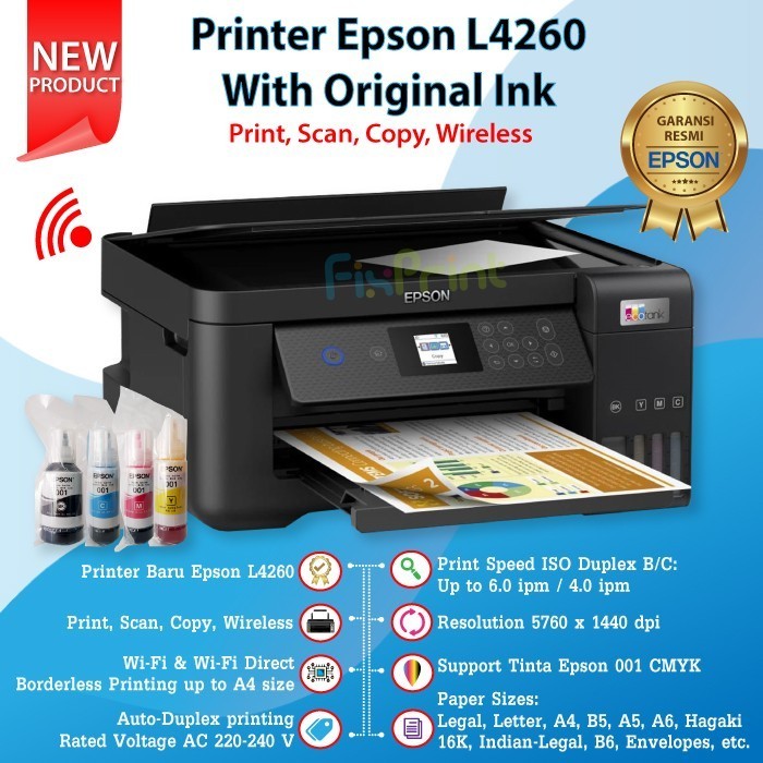 Jual Printer Epson L4150 L-4150 Print Scan Copy Wireless Direct ...