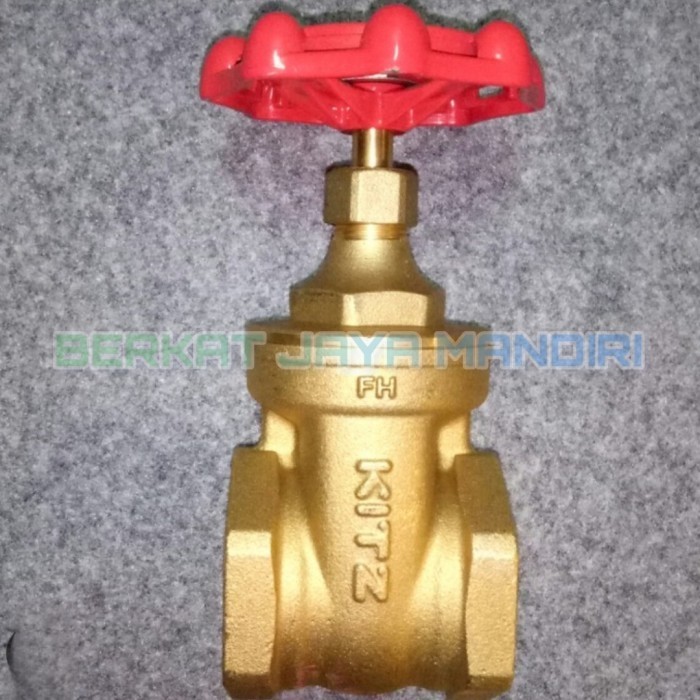 Jual New Ori Gate Valve Kuningan Kitz 1 Inch Diskon | Shopee Indonesia