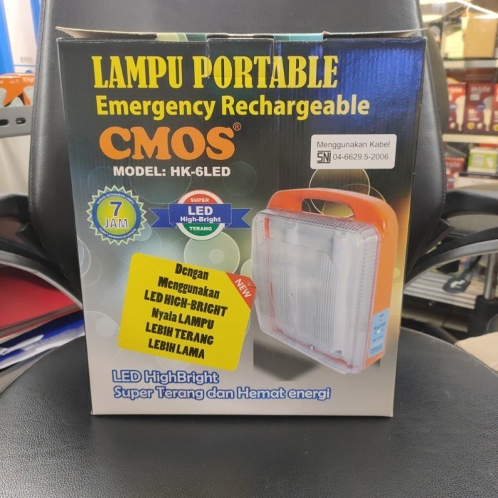 Jual CMOS HK-6 LED Emergency Lamp / Lampu Darurat CMOS HK-6 LED ...