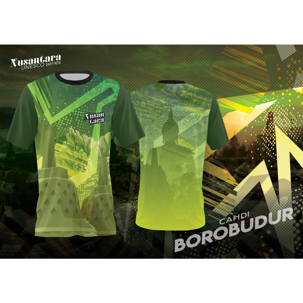 Jual Kaos Badminton Premium Nusantara Unesco Series 1 - Candi Borobudur ...