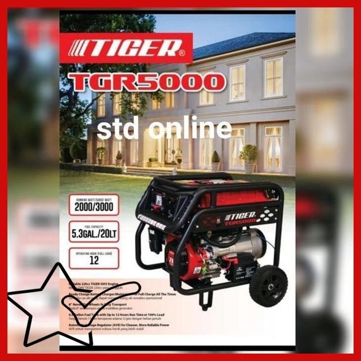 Jual [STO] TGR5000 GENSET GENERATOR TIGER | Shopee Indonesia