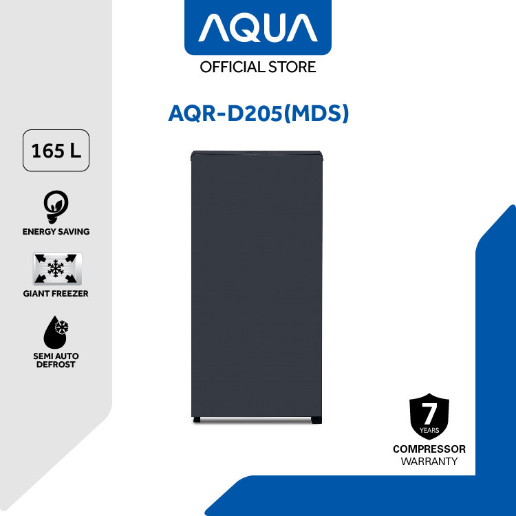 Jual AQUA Elektronik AQR-D205(MDS), New 1D, PCM, Direct Cooling, 165L ...