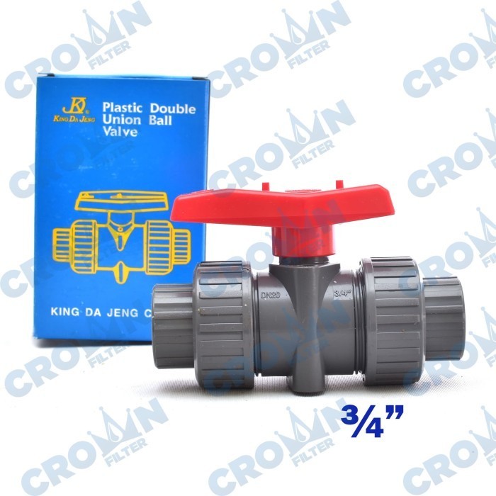 Jual TERBAIK STOP KRAN WATERMUR / DOUBLE UNION BALL VALVE KDJ 3/4 INCH HARGA SPESIAL | Shopee ...