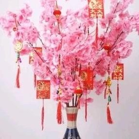 Jual Pohon Imlek Ukuran 70Cm / Pohon Angpao / Bunga Sakura / Meihua ...